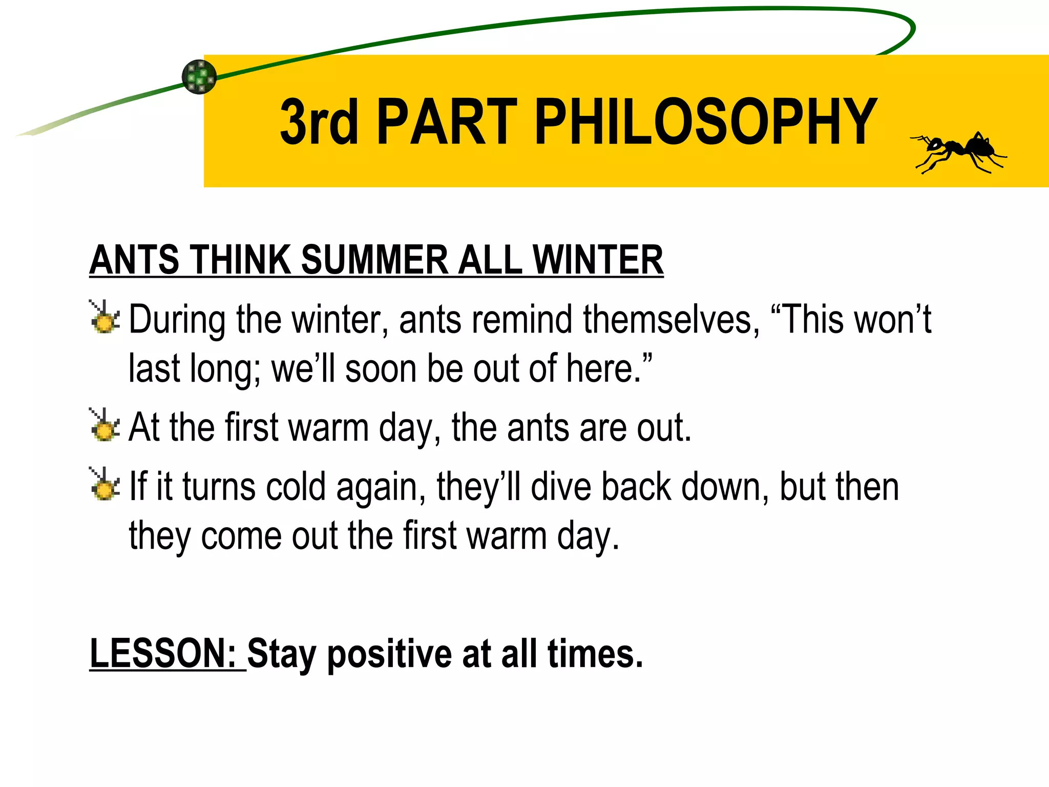 Ant Philosophy | PPT