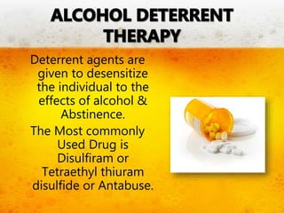 Antabuse therapy | PPTX