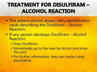 Antabuse therapy | PPTX