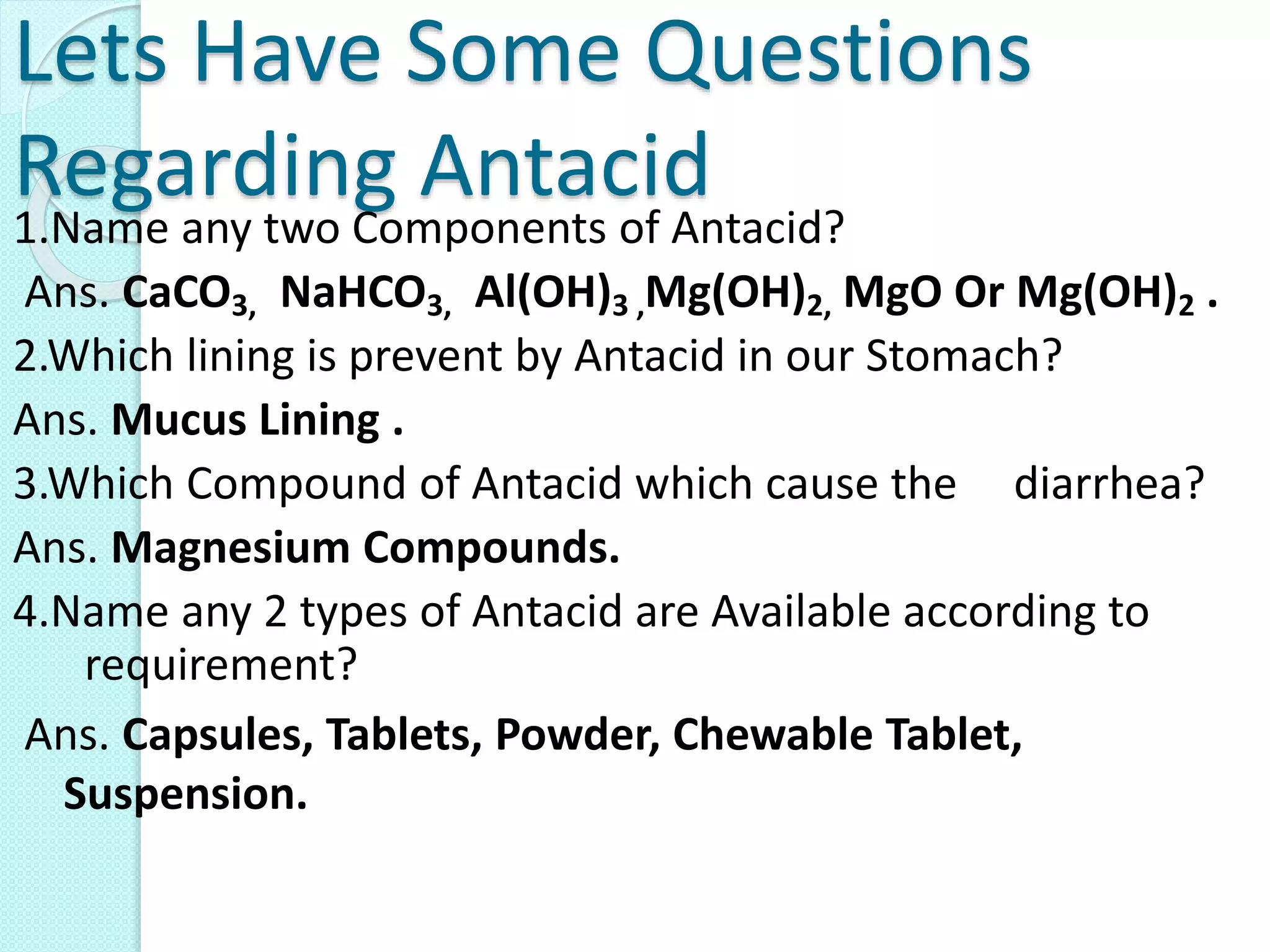Antacid ppt | PPTX