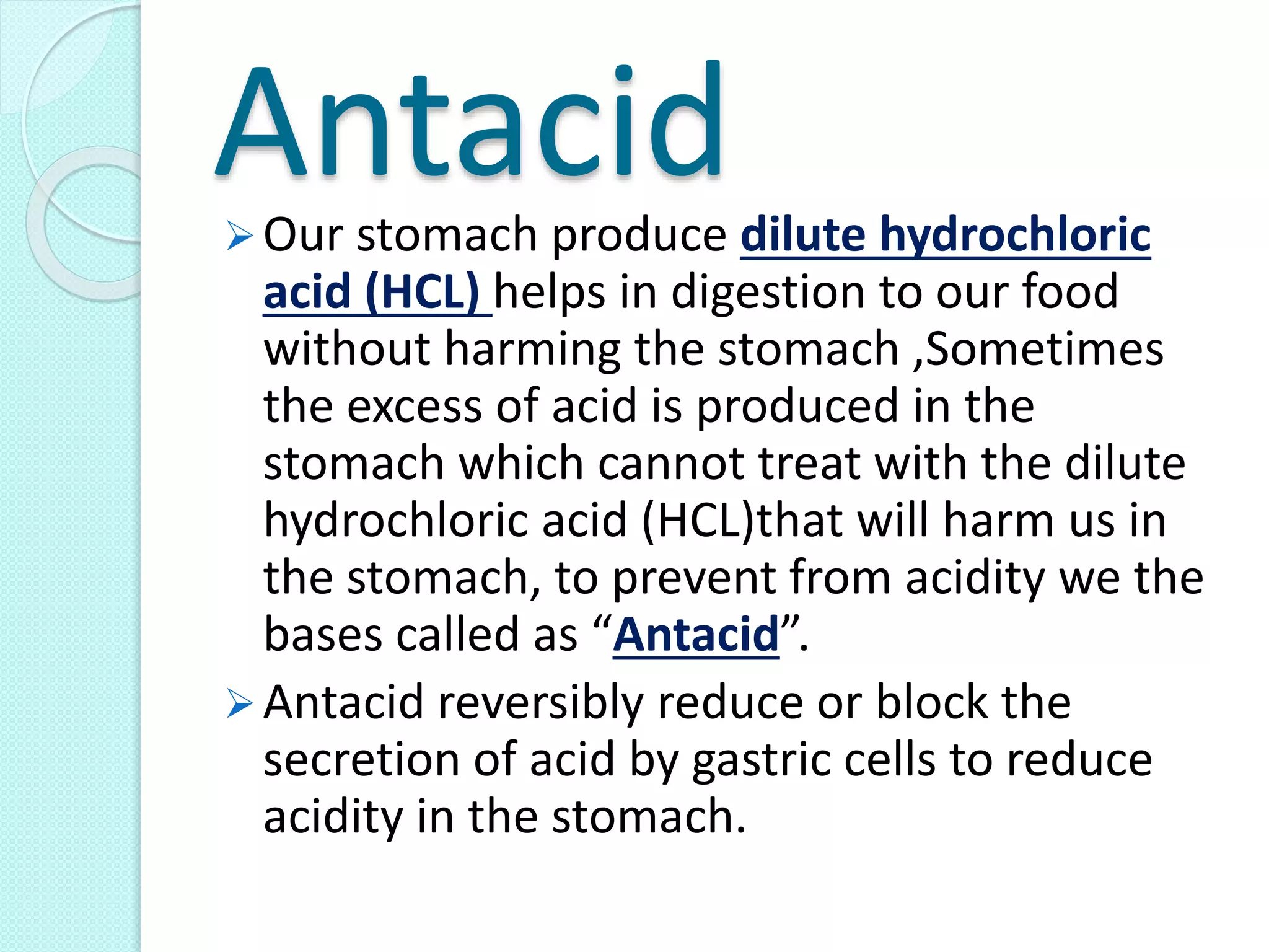Antacid ppt | PPTX