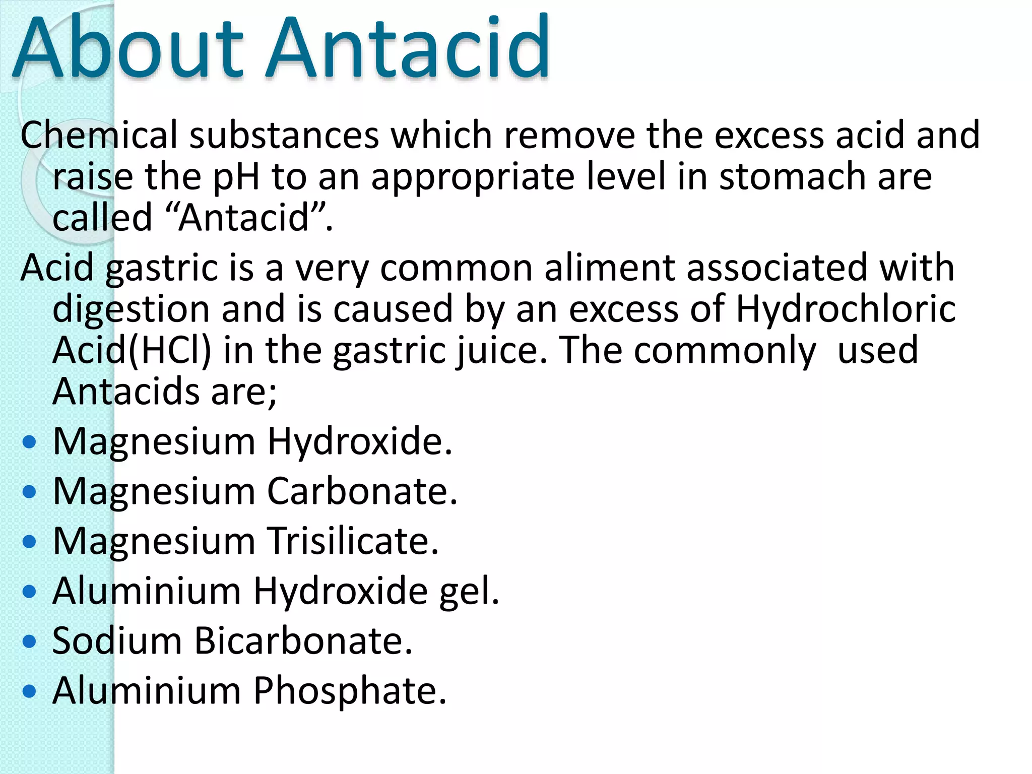 Antacid ppt | PPTX