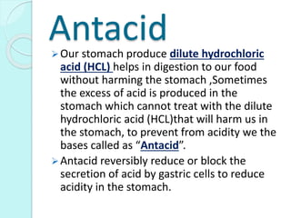 Antacid ppt | PPTX
