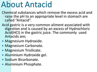 Antacid ppt | PPTX