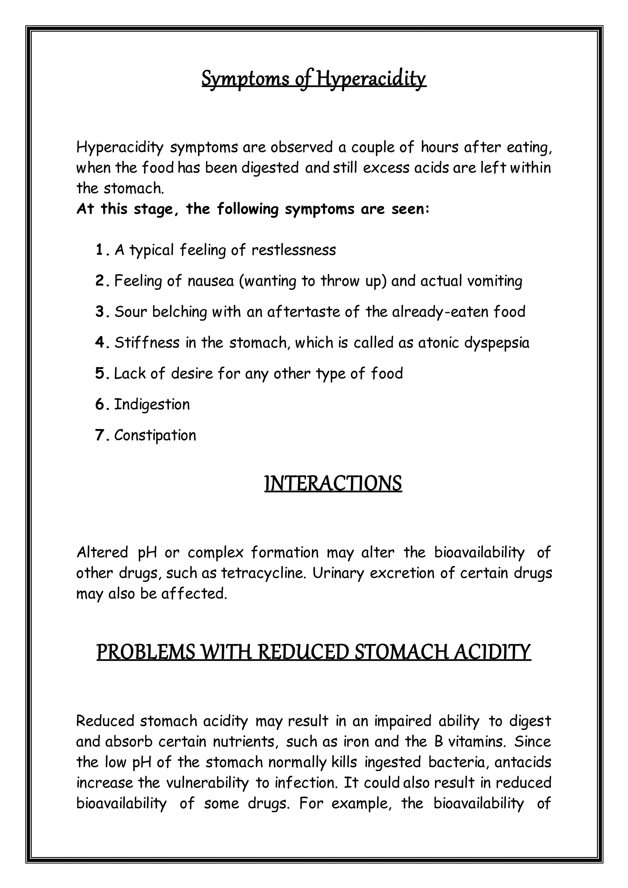 Antacids | DOCX