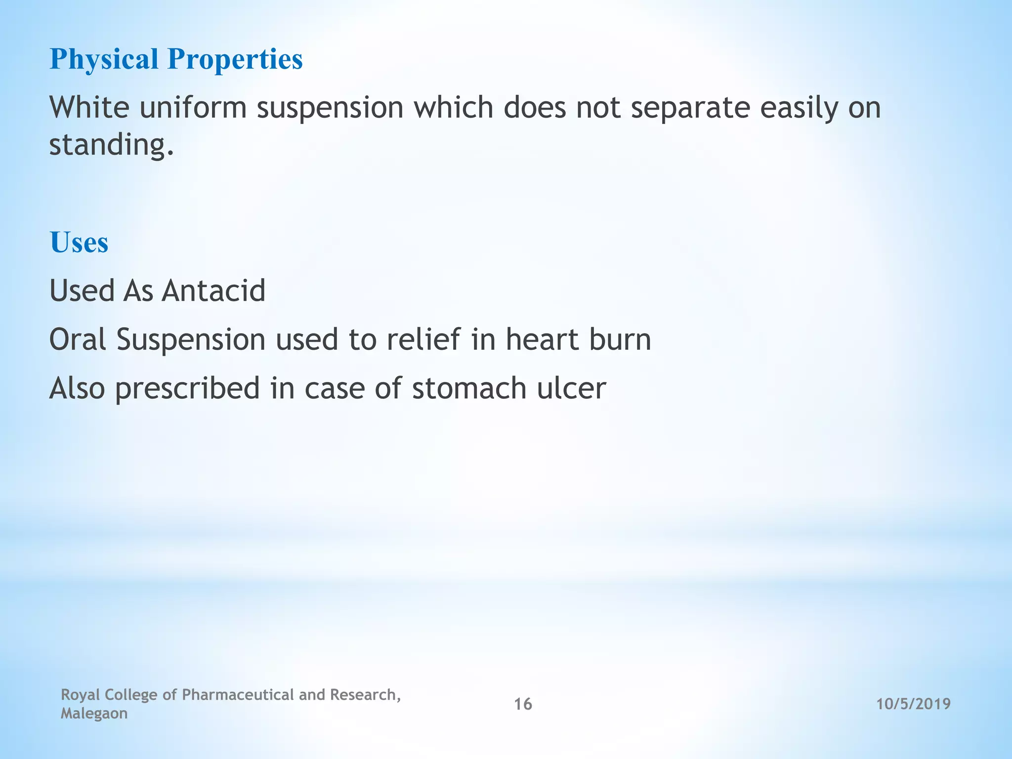 Antacids and Acidifying agents | PPTX