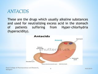 Antacids and Acidifying agents | PPTX