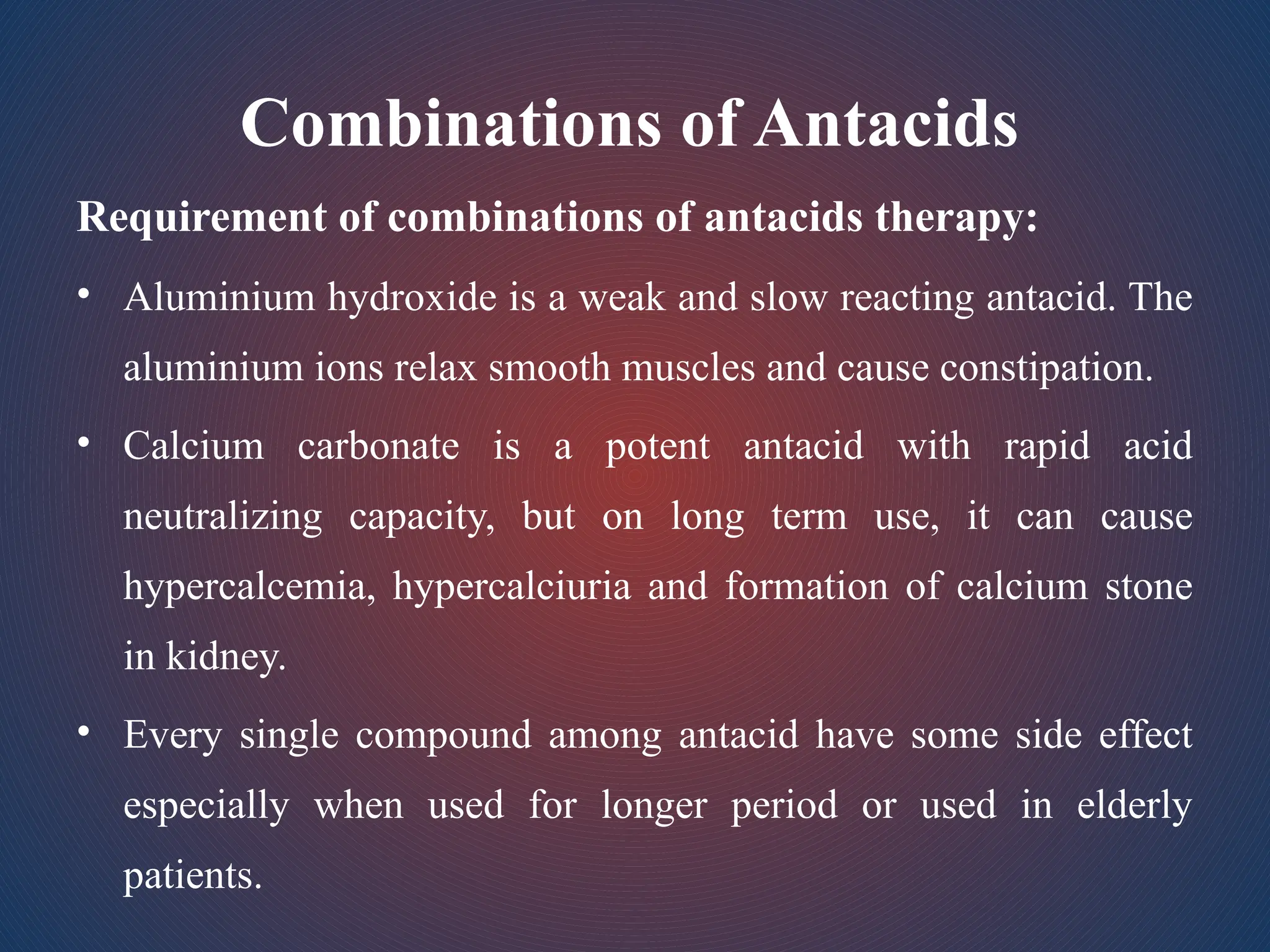 Antacids - Pharmaceutical Inorganic Chemistry | PPTX