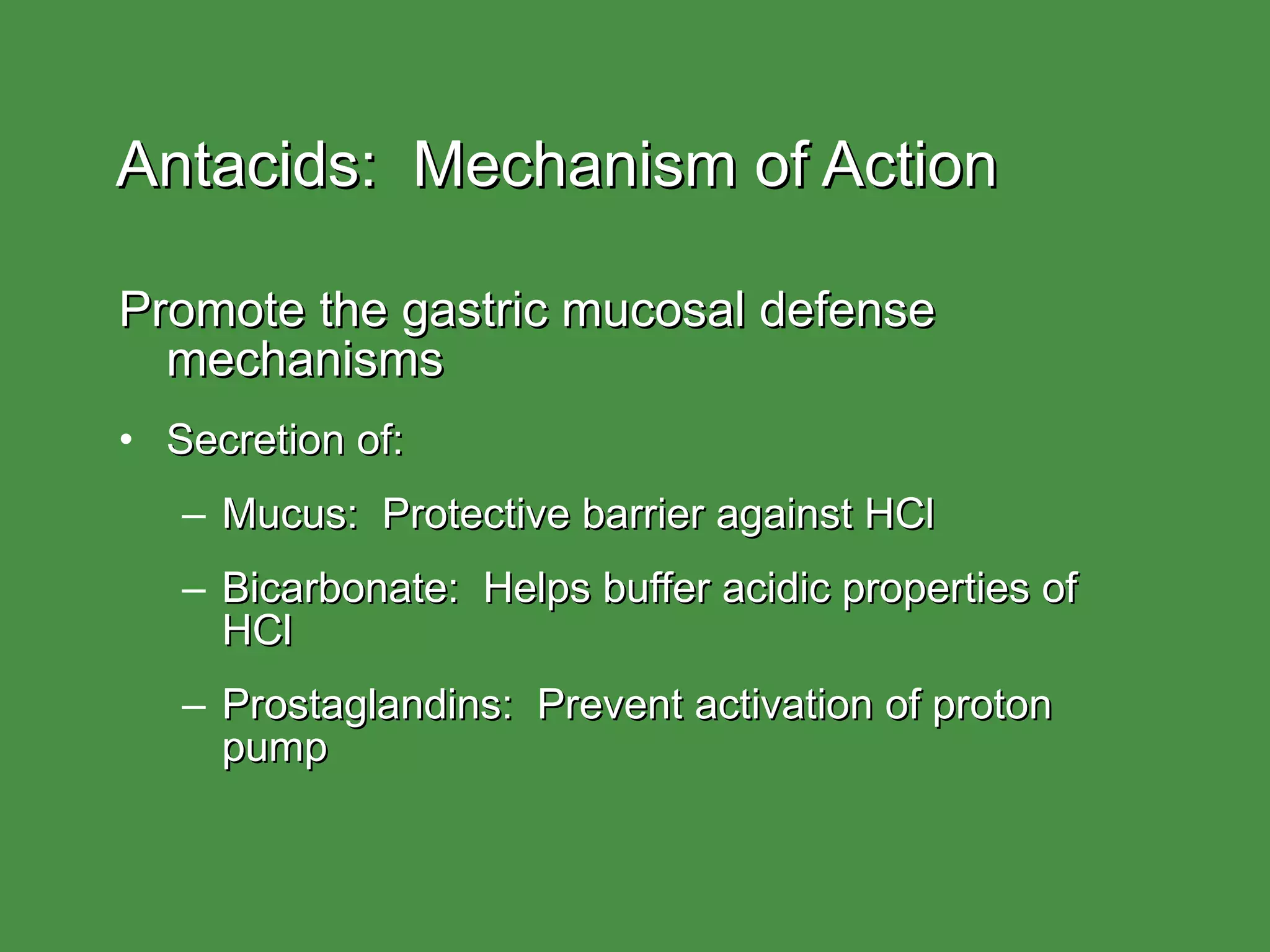 Antacids and controlling agents | PPT