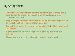Antacids and peptic ulcer | PPTX