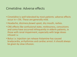Antacids and peptic ulcer | PPTX