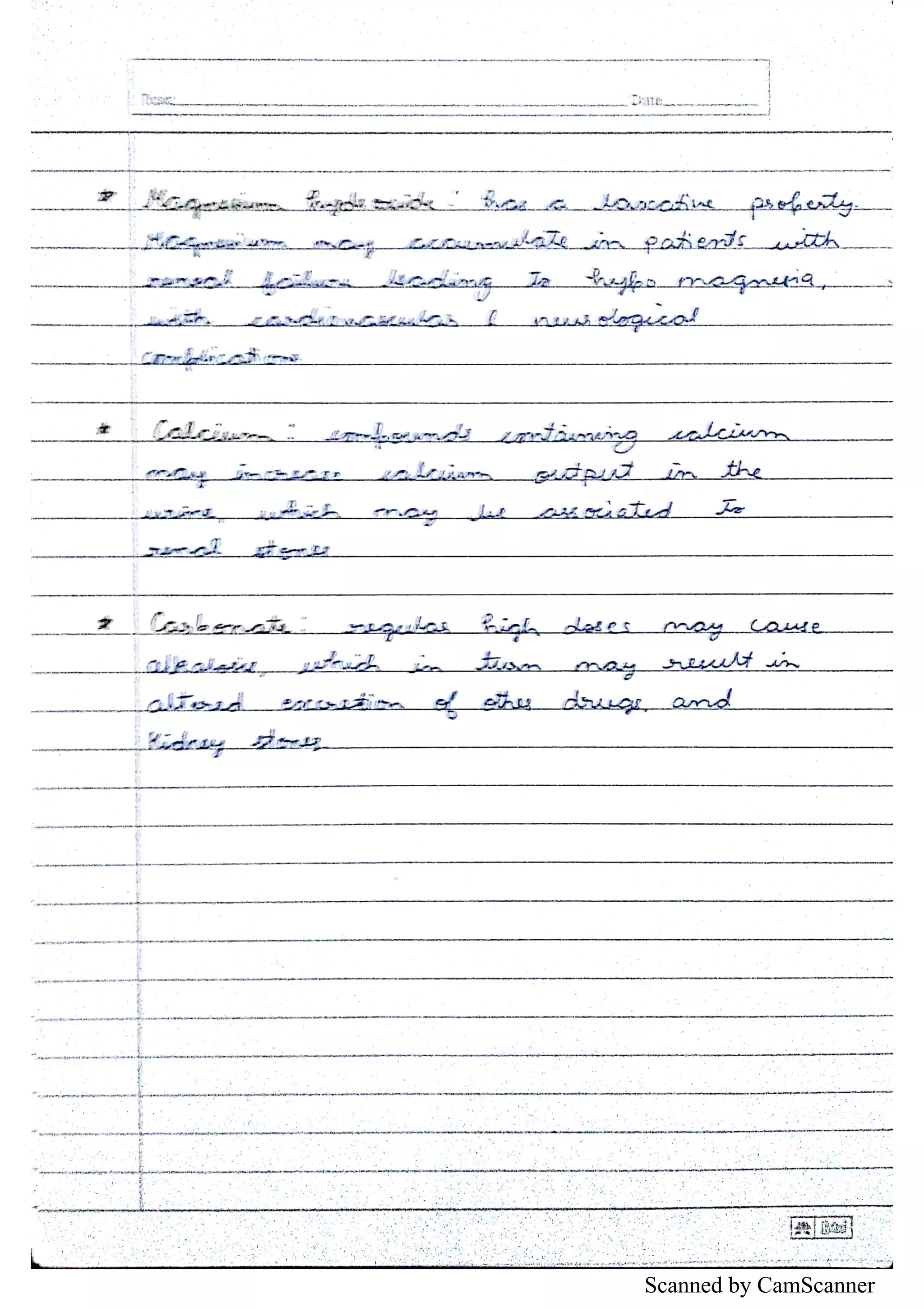 ANTACIDS - Chemistry Investigatory Project Class 12 CBSE | PDF