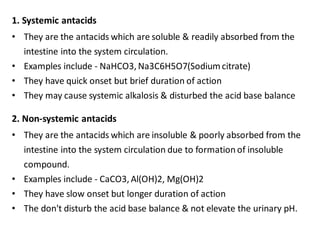Antacids and Antiulcerants | PPT