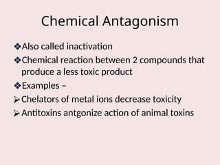 Drug interaction: chemical and dispositional antagonism.pptx
