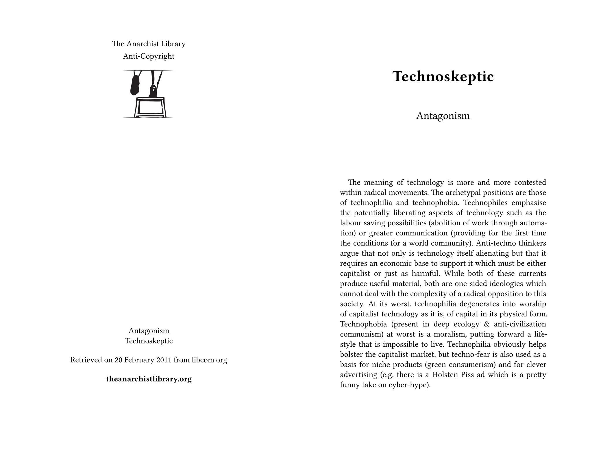 antagonismo technoskeptico tecno lico kaju osu jnb | PDF