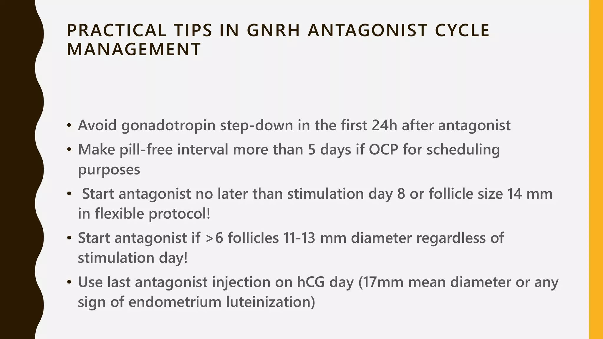 GnRH Agonist Versus GnRH Antagonist | PPTX