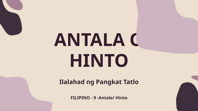 Antala o hinto.pptx POnemang suprasegmental | PPT