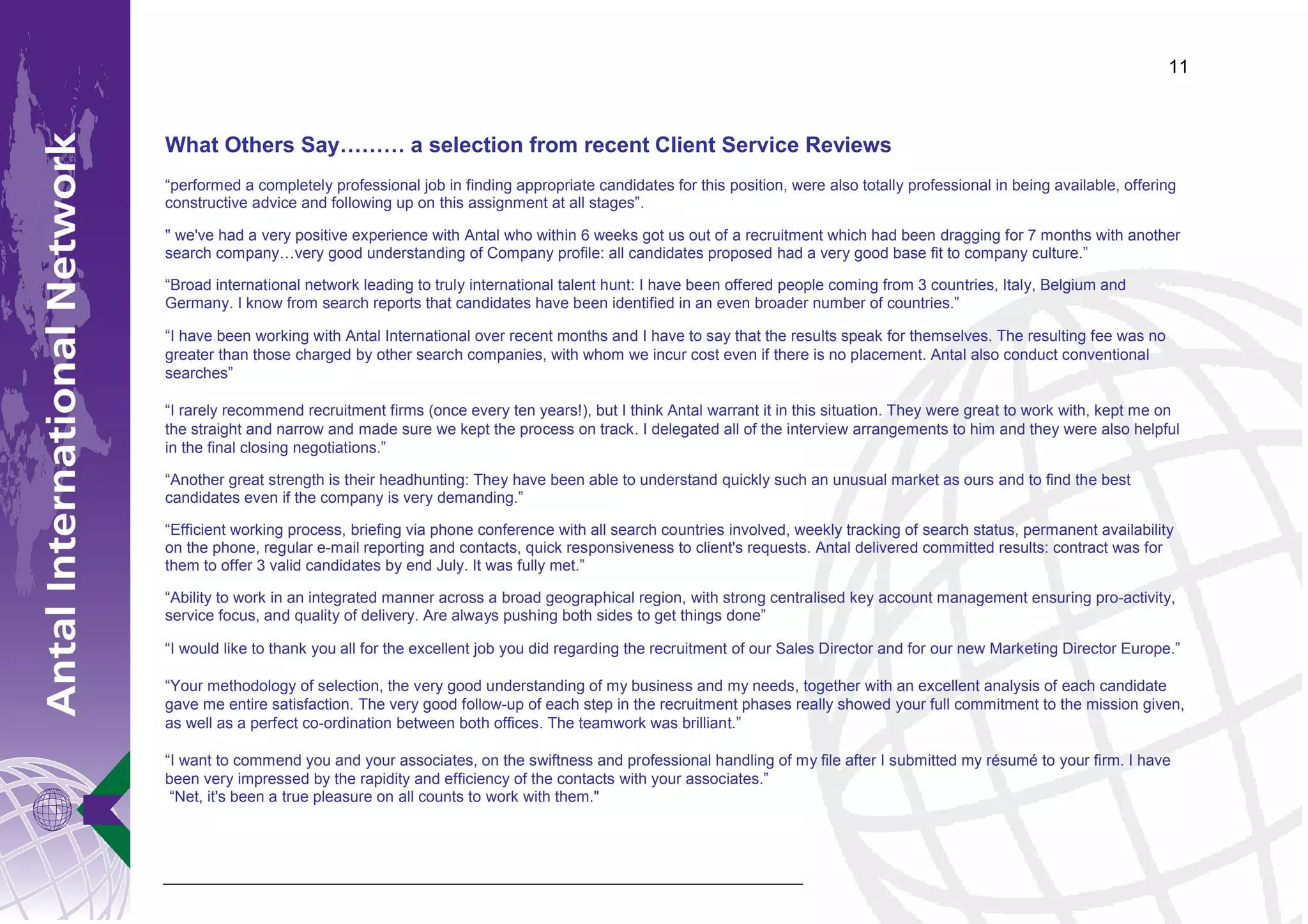 Antal International Profile | PDF