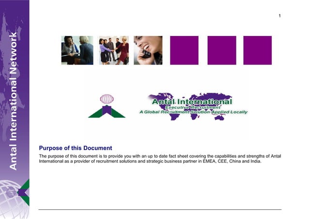 Antal International Profile | PDF | Human Resources | Business