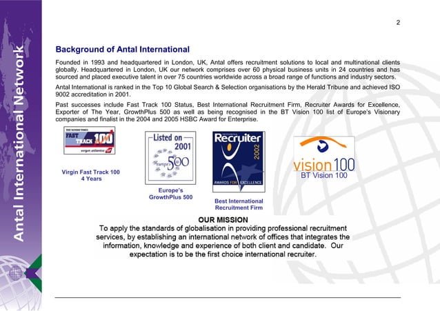 Antal International Profile | PDF | Human Resources | Business