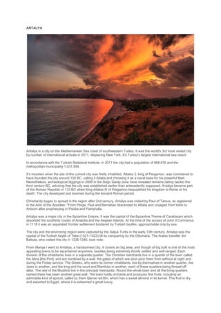 Antalya | PDF