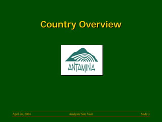 Antamina 2004 | PDF