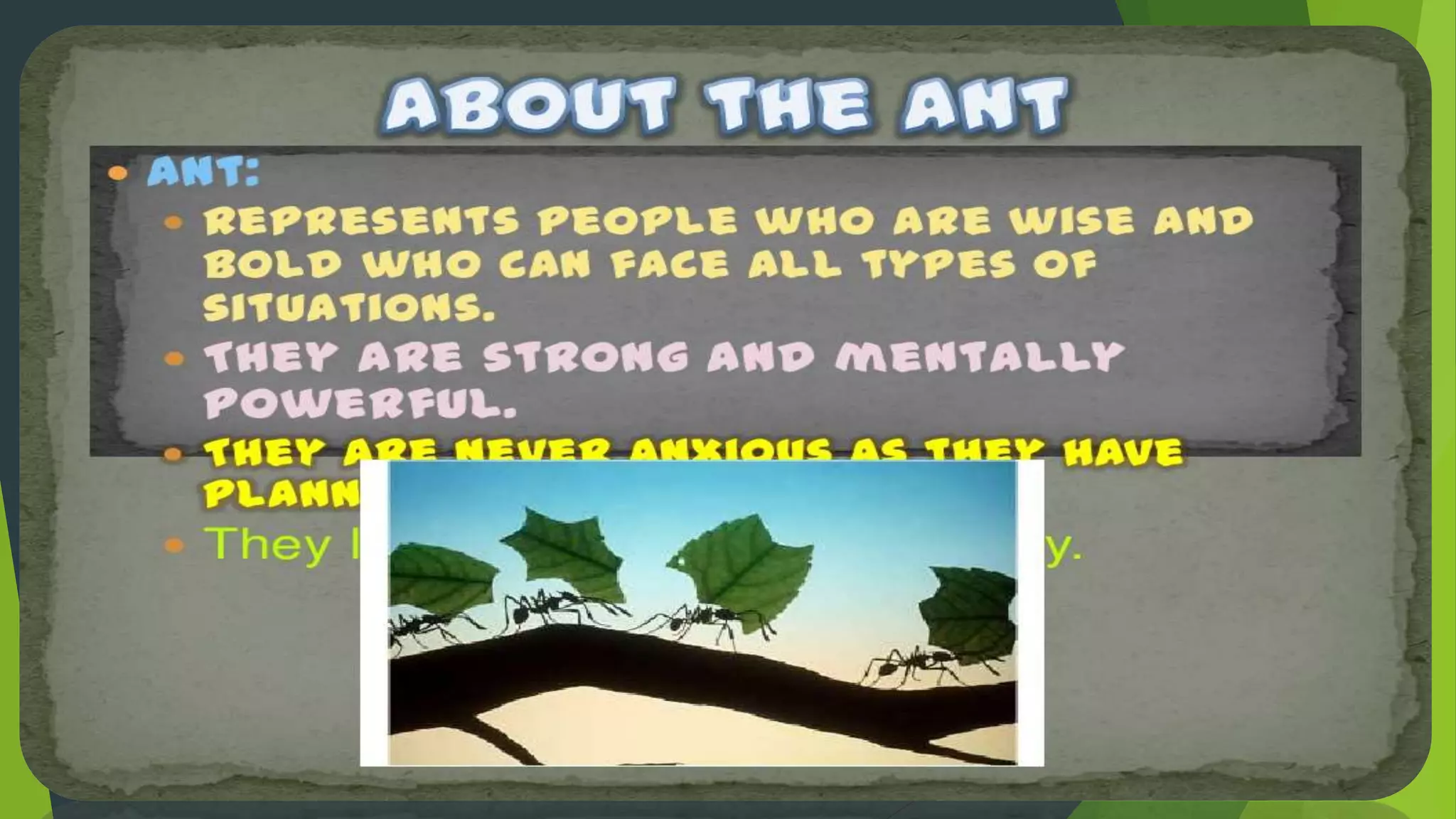 Ant and the cricket ppt | PPTX