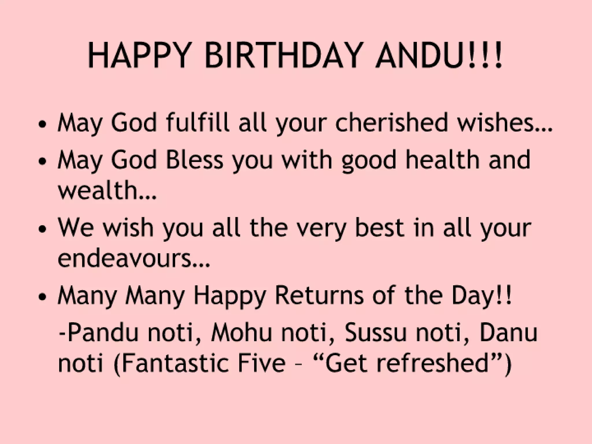 Happy Birthday Antara :* | PDF