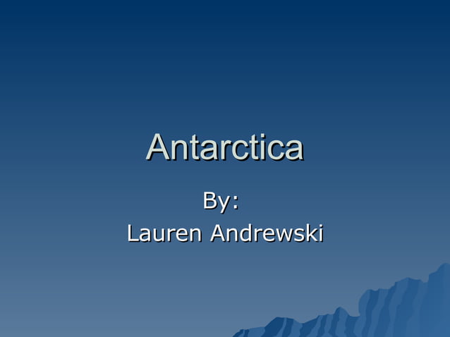 Antarctica | PPT