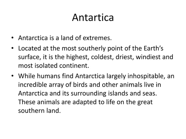 Antarctica unit 1 | PPTX