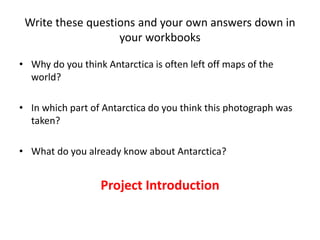 Antarctica unit 1 | PPTX