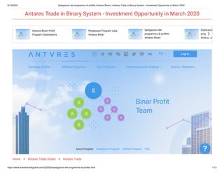 Antares binari-profit-program-march-2020-9 | PPT