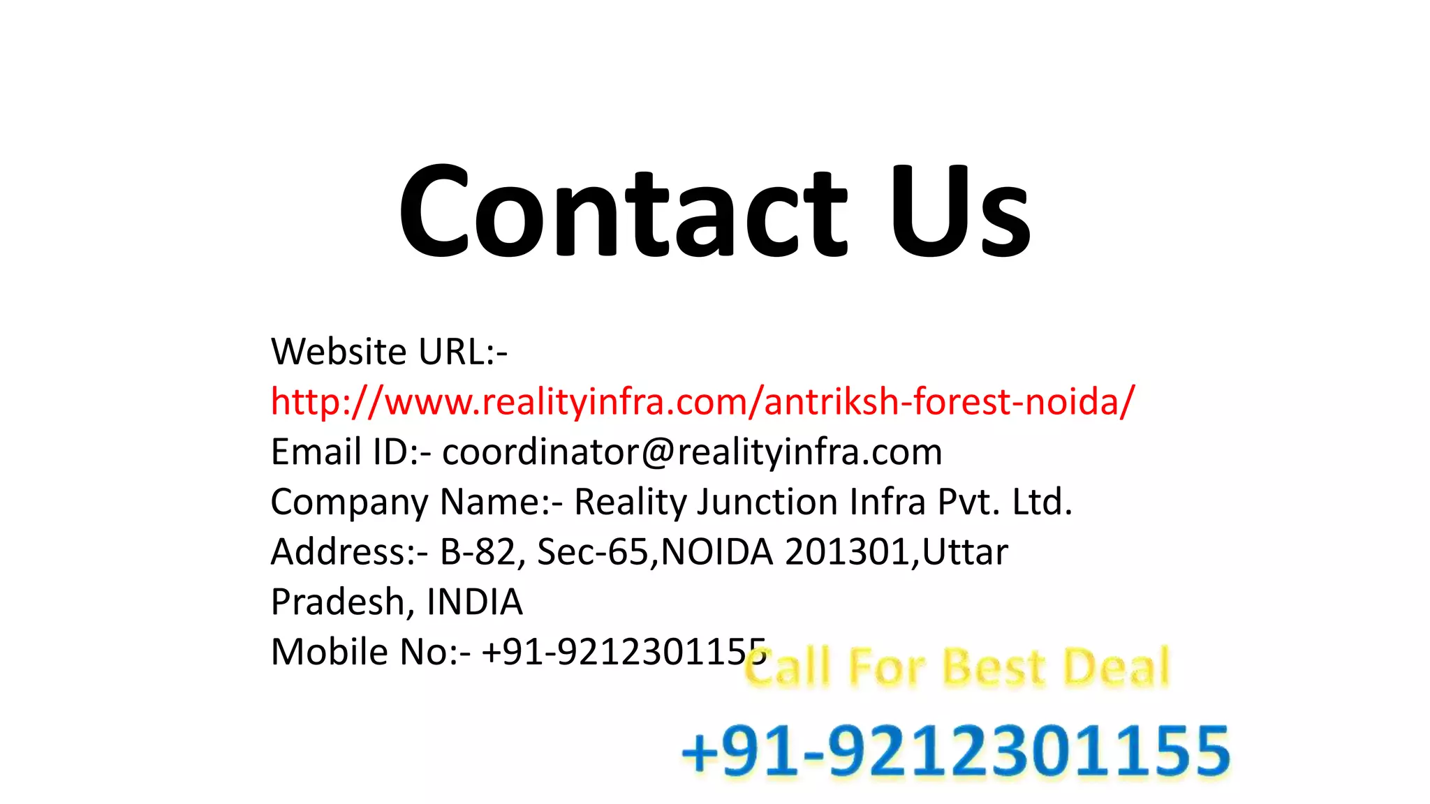 Antriksh forest noida | PPTX