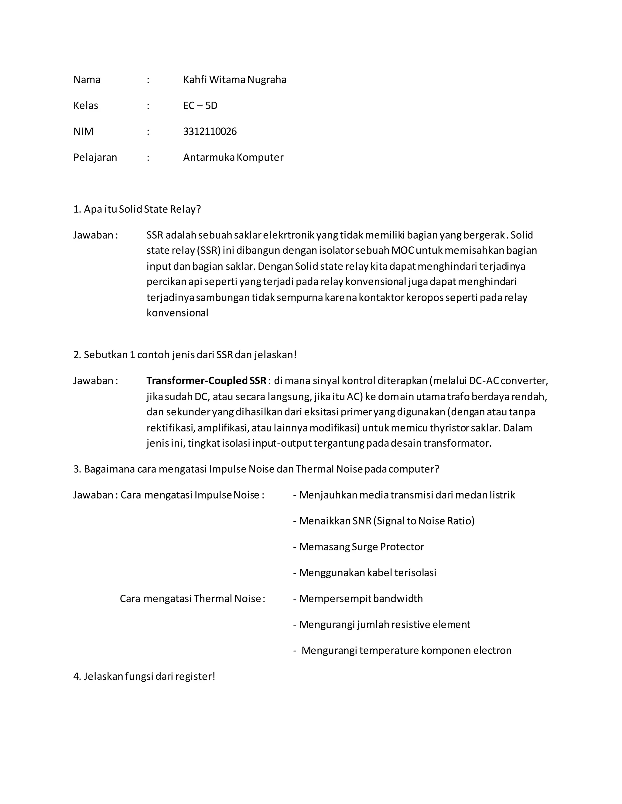 Antarmuka komputer | DOCX