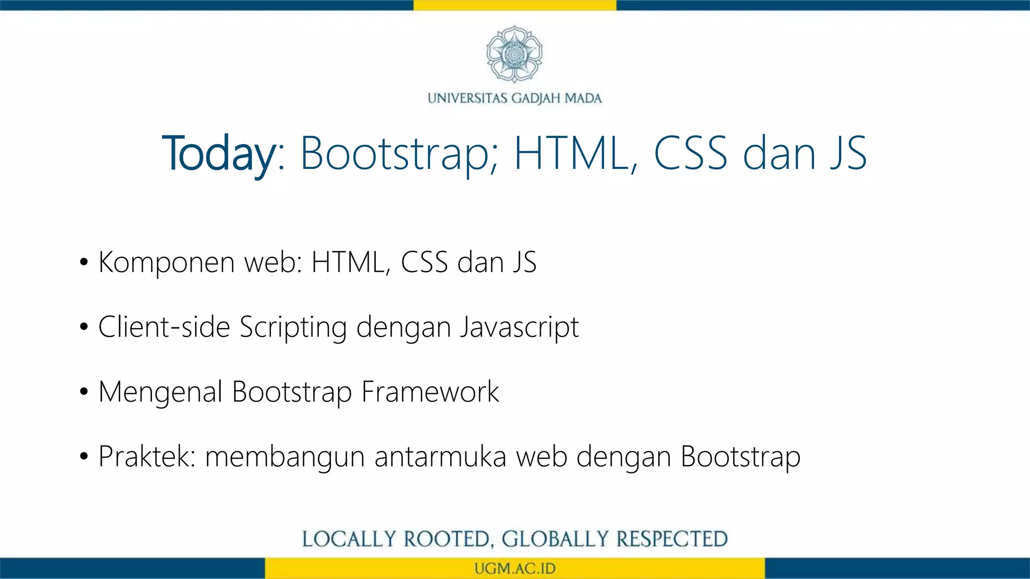 Desain Antarmuka WebGIS: Bootstrap | PPTX