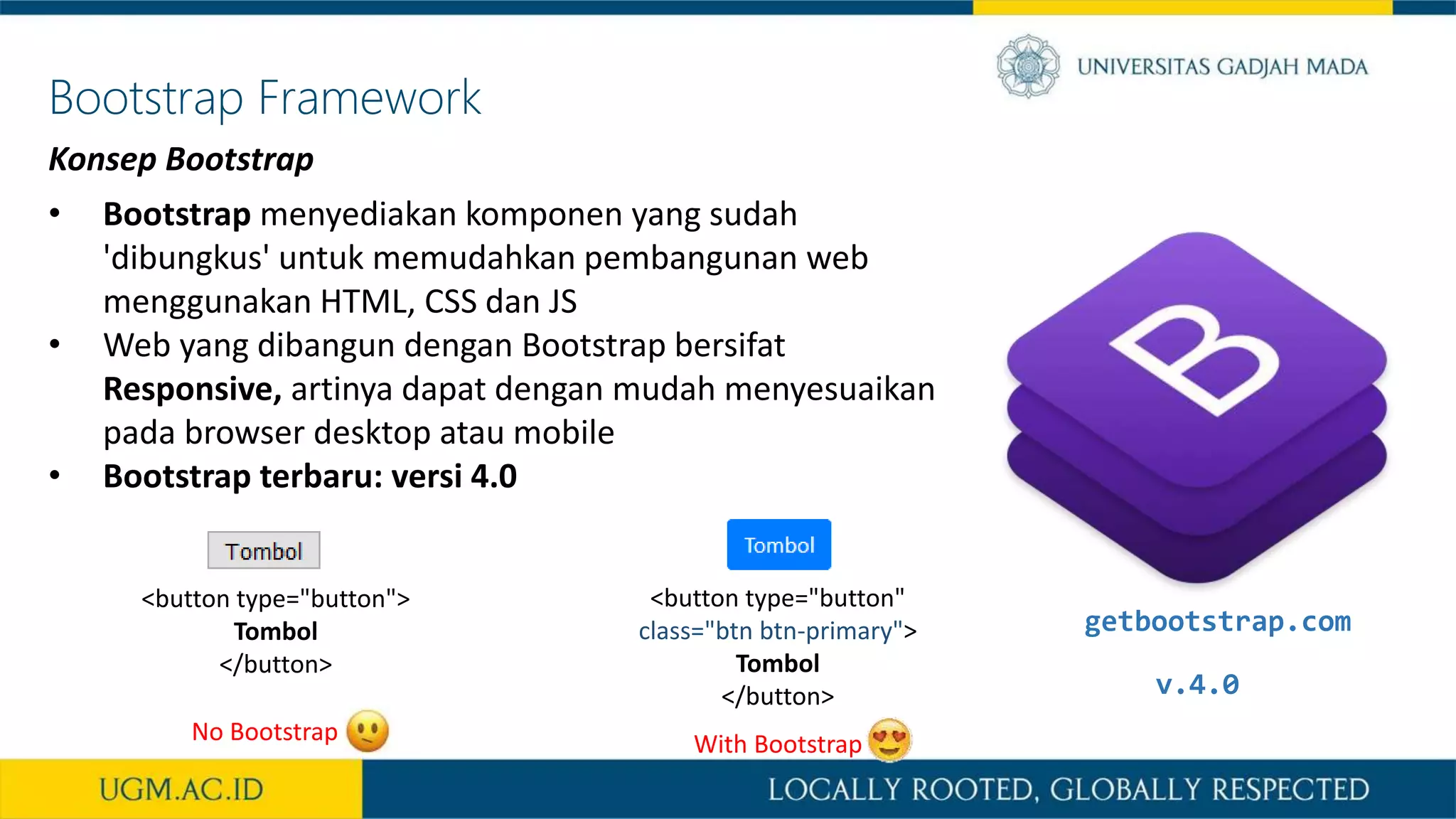 Desain Antarmuka WebGIS: Bootstrap | PPTX