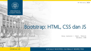 Desain Antarmuka WebGIS: Bootstrap | PPTX