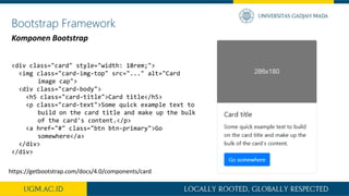 Desain Antarmuka WebGIS: Bootstrap | PPTX
