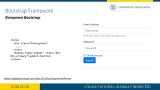 Desain Antarmuka WebGIS: Bootstrap | PPTX