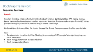 Desain Antarmuka WebGIS: Bootstrap | PPTX