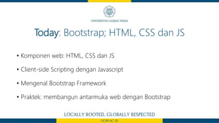 Desain Antarmuka WebGIS: Bootstrap | PPTX