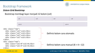 Desain Antarmuka WebGIS: Bootstrap | PPTX