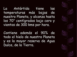 La Antartida, la freserva ecologica del planeta | PPT