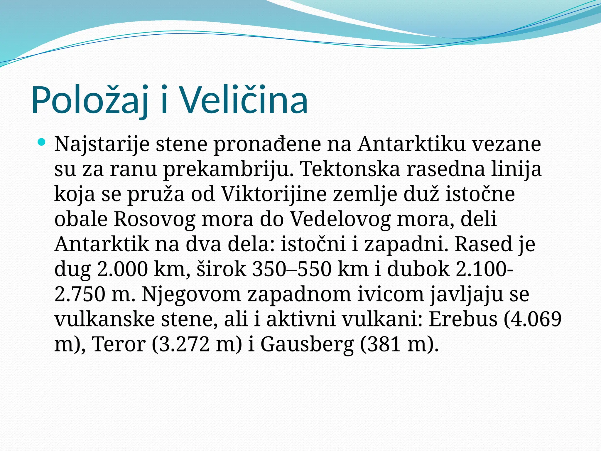 Antarktik prezentacija iz geografije sedmi razred | PPTX