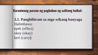 Antas-ng-Wika komunikasyon at pananaliksik | PPTX