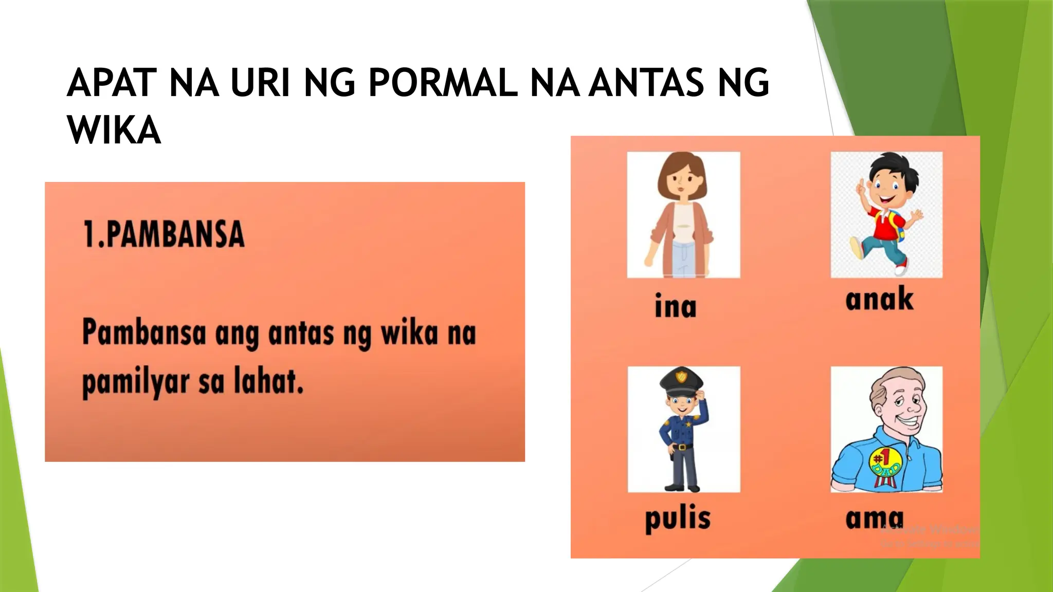 MGA ANTAS NG KAWIKAAN SA pilipinasFILIPINO 8 PPT | PPTX