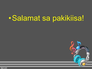 Antas ng Dynamics sa Musika- Nakikilala ang ngalan at simbolo ng antas ...