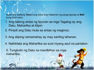 ANTAS ng LIPUNAN ng mga SINAUNANG PILIPINO.pptx