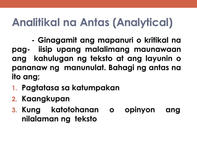 Ang Iba't Ibang mgaAntas ng Pagbasa.pptx