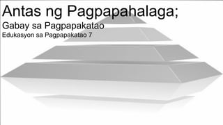 Antas ng pagpapahalaga | PPTX